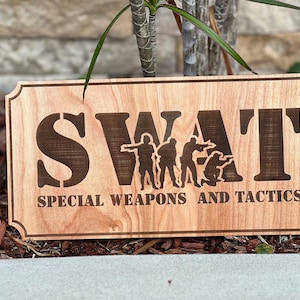 Wooden SWAT Sign - Etsy