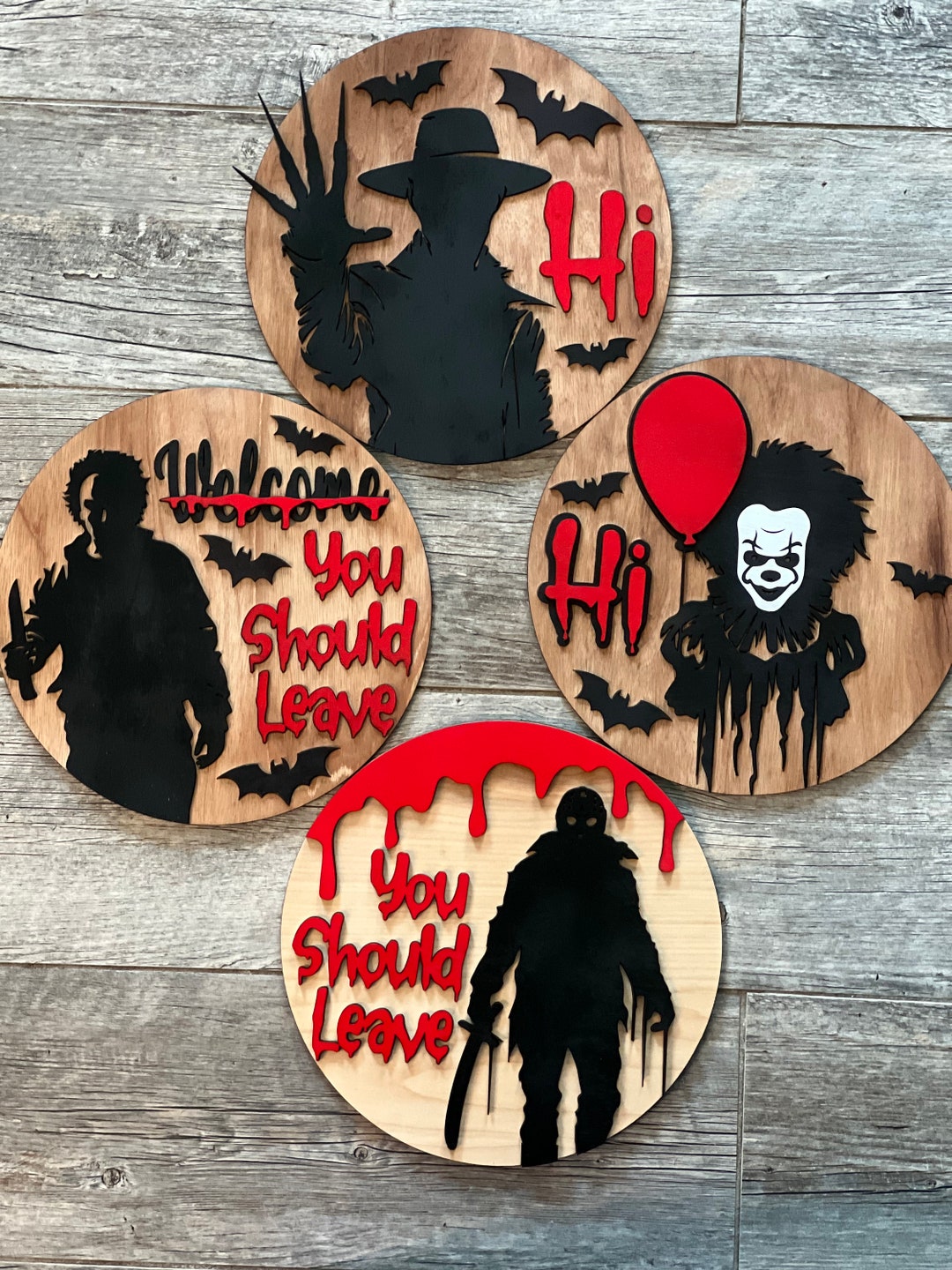 Spooky DIY Wooden Door Hanger Kit – Perfect Halloween Craft & Family ...