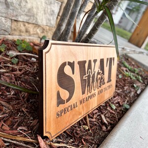 Wooden SWAT Sign - Etsy