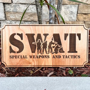 Wooden SWAT Sign - Etsy
