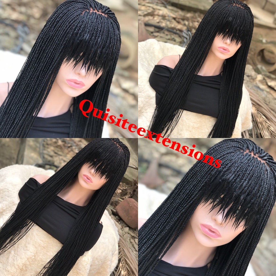 Fringe Box Braid Wig Made With Closure - Etsy
