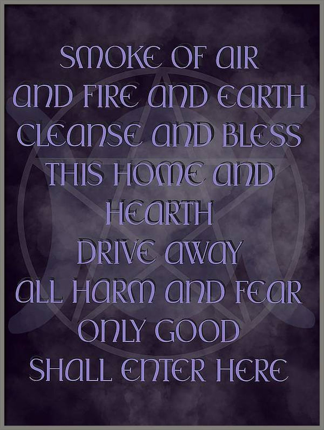 Instant Download! Printable and Frameable Protection Spell Poster - Etsy