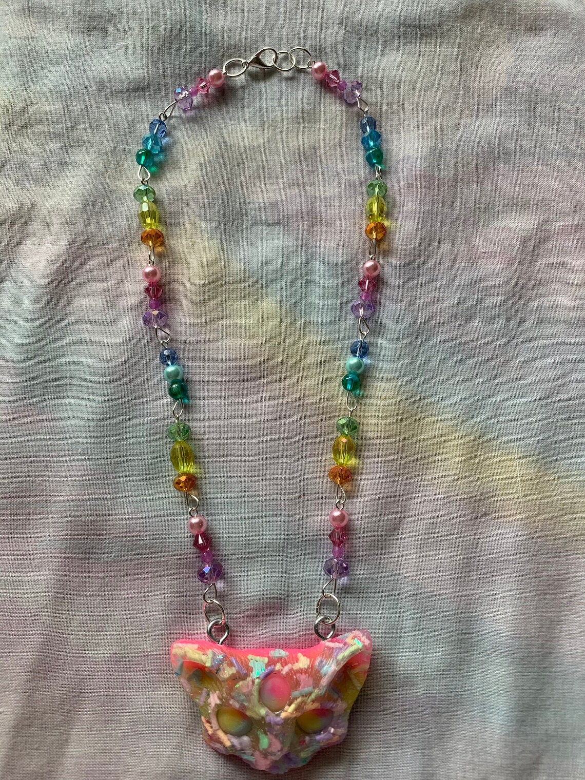 3 Eyed Rainbow Sprinkle Cat - Etsy