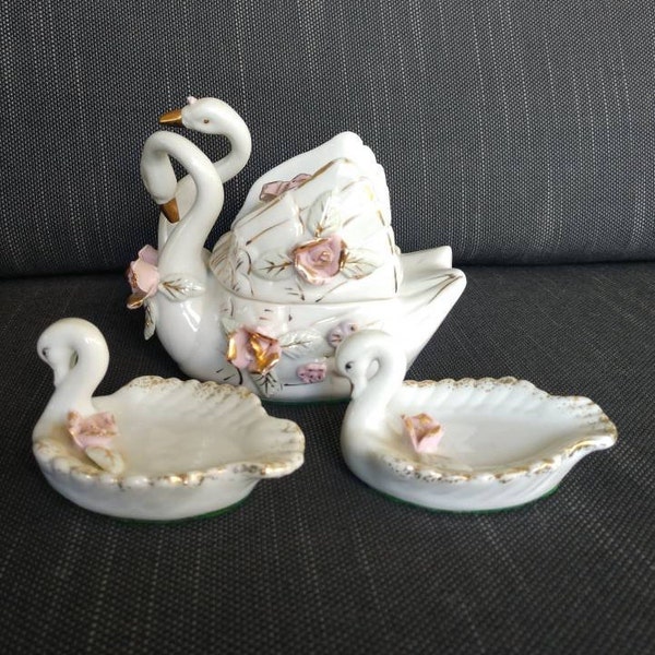Swan Trinket Boxes - Etsy