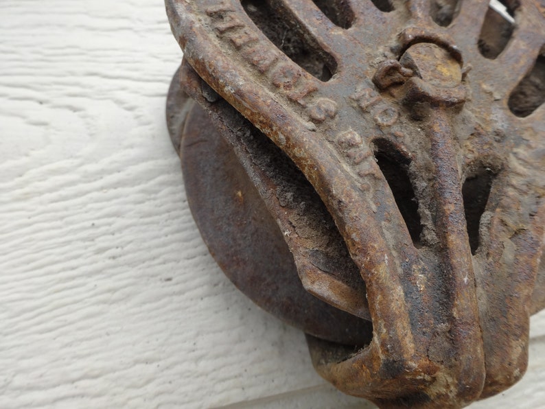 Rustic/primitive/antique Iron Hay Trolley With Attached Hook - Etsy