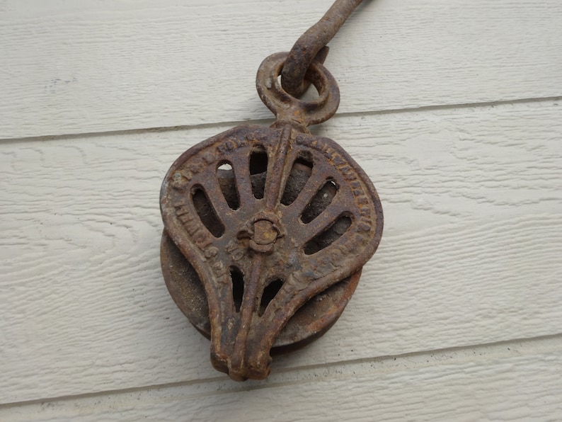 Rustic/primitive/antique Iron Hay Trolley With Attached Hook - Etsy