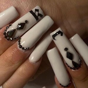 Old English Letters Nail Art Sticker | Pink Holographic Nail Decal for ...