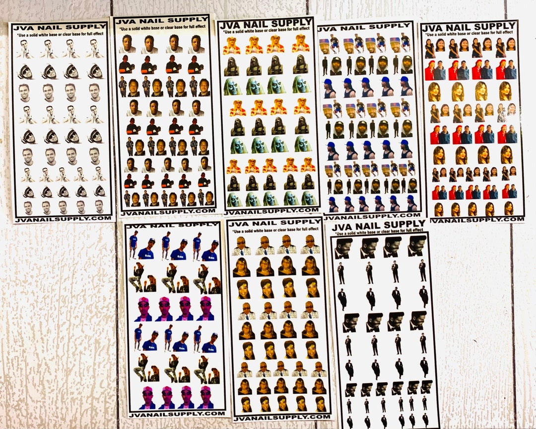 Custom Nail Art Waterslide Decals Custom Water Decals for Manicure ...