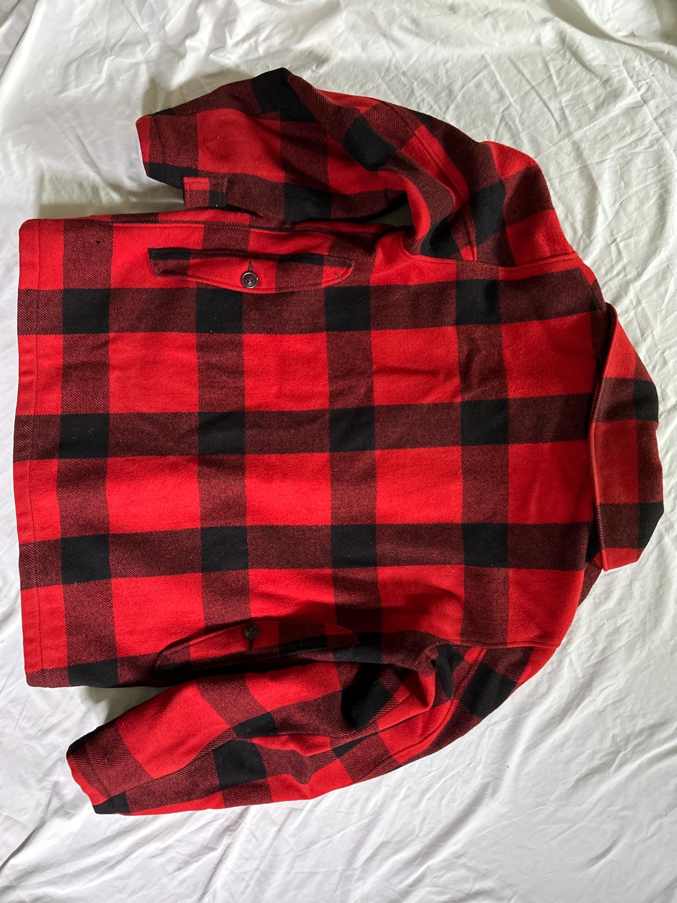 Vintage Woolrich Buffalo Plaid Hunting Jacket Size 42 - Etsy
