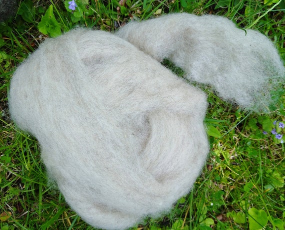 Shetland Roving Light Gray - Etsy