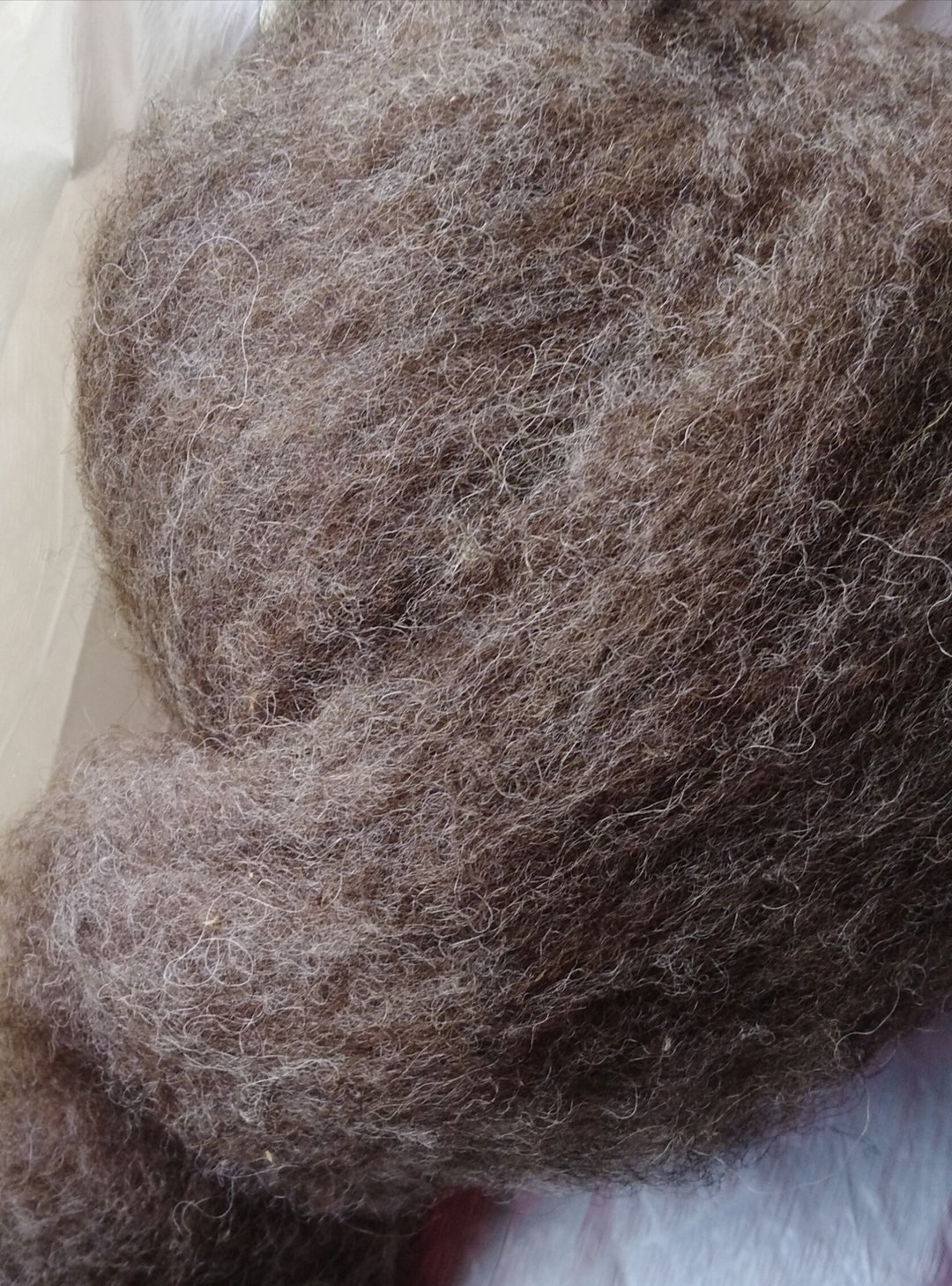 Shetland Wool Roving Grizzly Brown - Etsy
