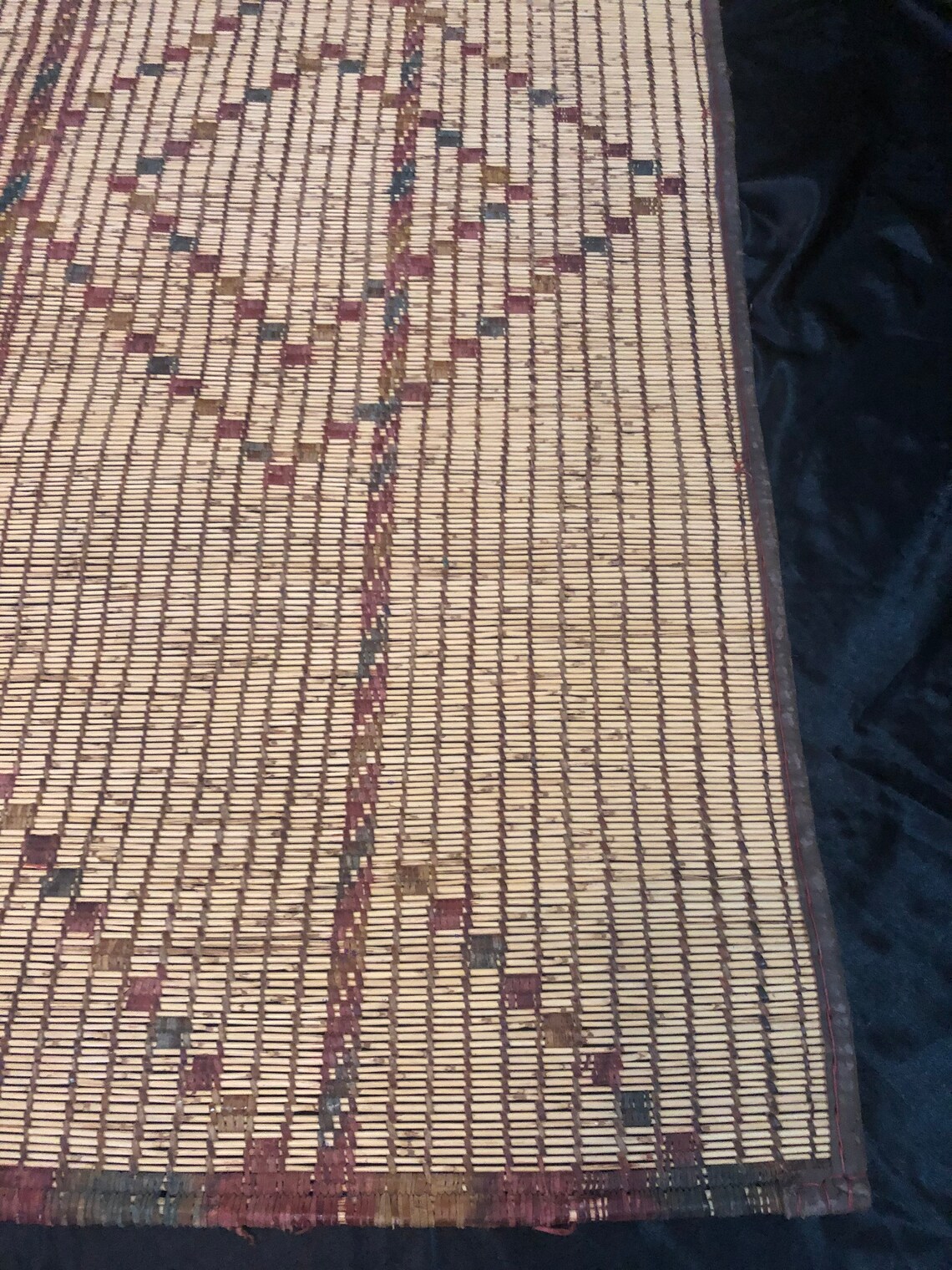 Small Vintage Handmade Tuareg Mat Area Rug 120 Cm 116 Cm - Etsy