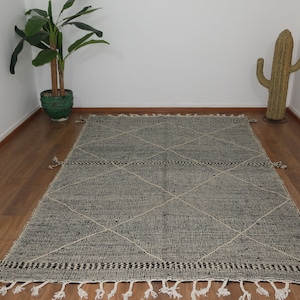 Custom Moroccan Zanafi Rug Scandinavian Rug Midcentury - Etsy