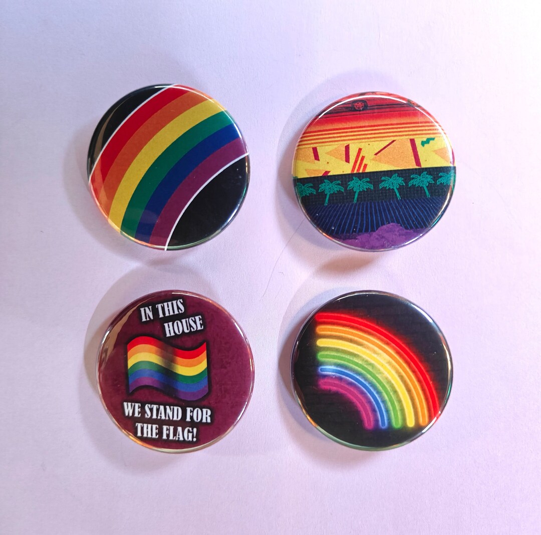 Rainbow Flags Pride Pin Button Badge Set / Queer LGBT Pride Pins - Etsy