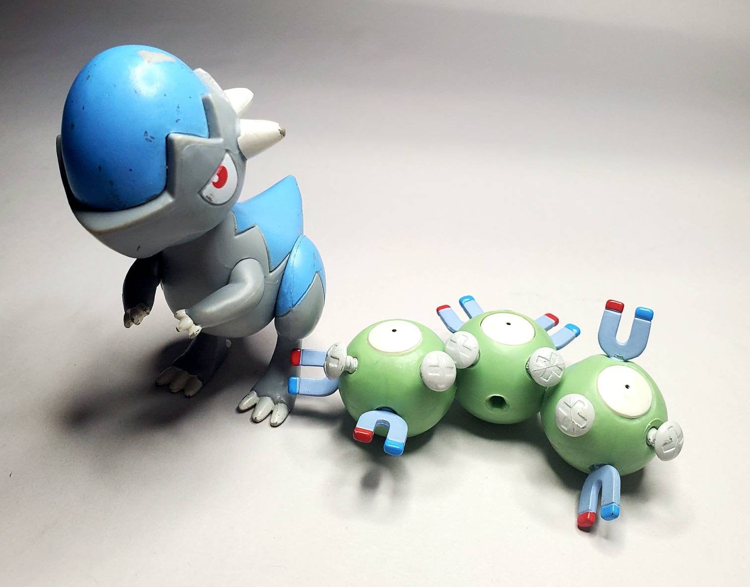 Pokemon Nintendo Cranidos & Magneton 3 PVC Figure Nintendo Jakks 2007/ ...