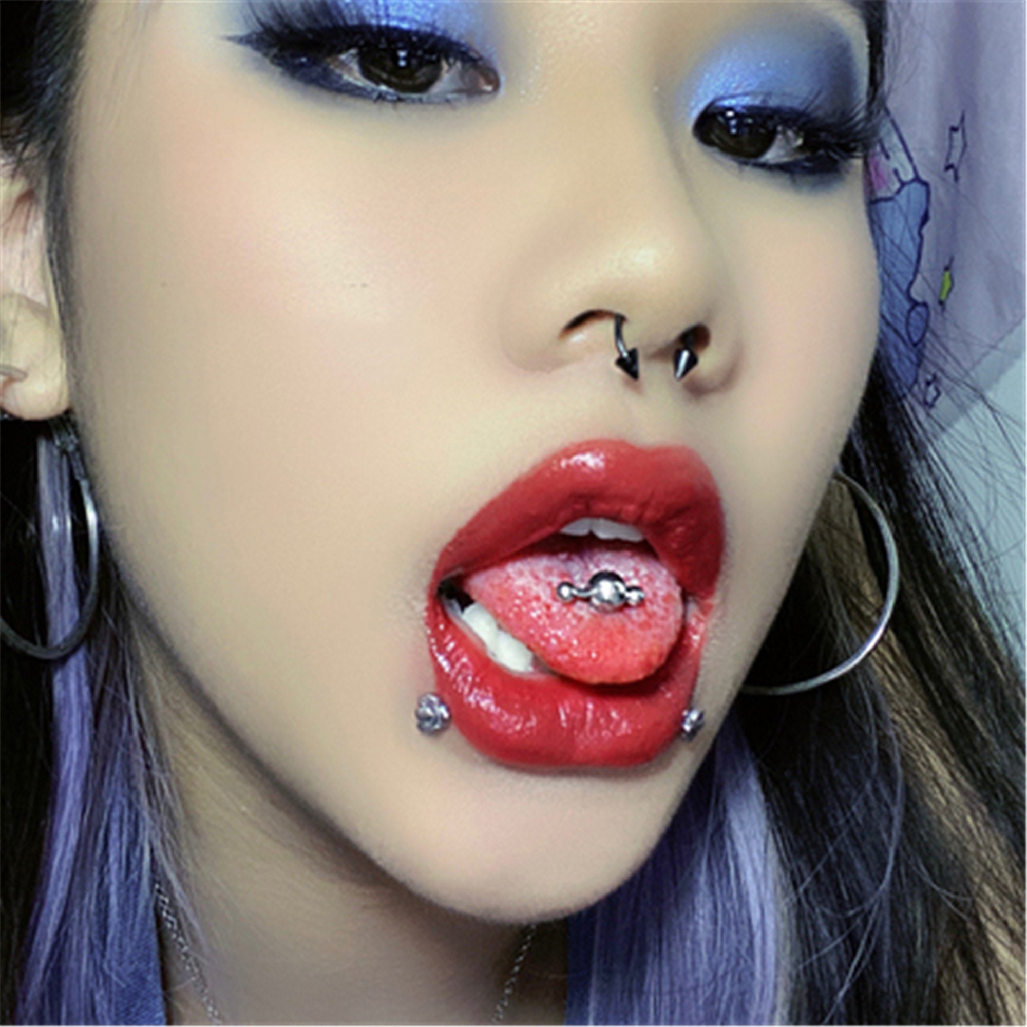 Minimalist Tongue Stud Cool Tongue Ring Titanium Steel - Etsy