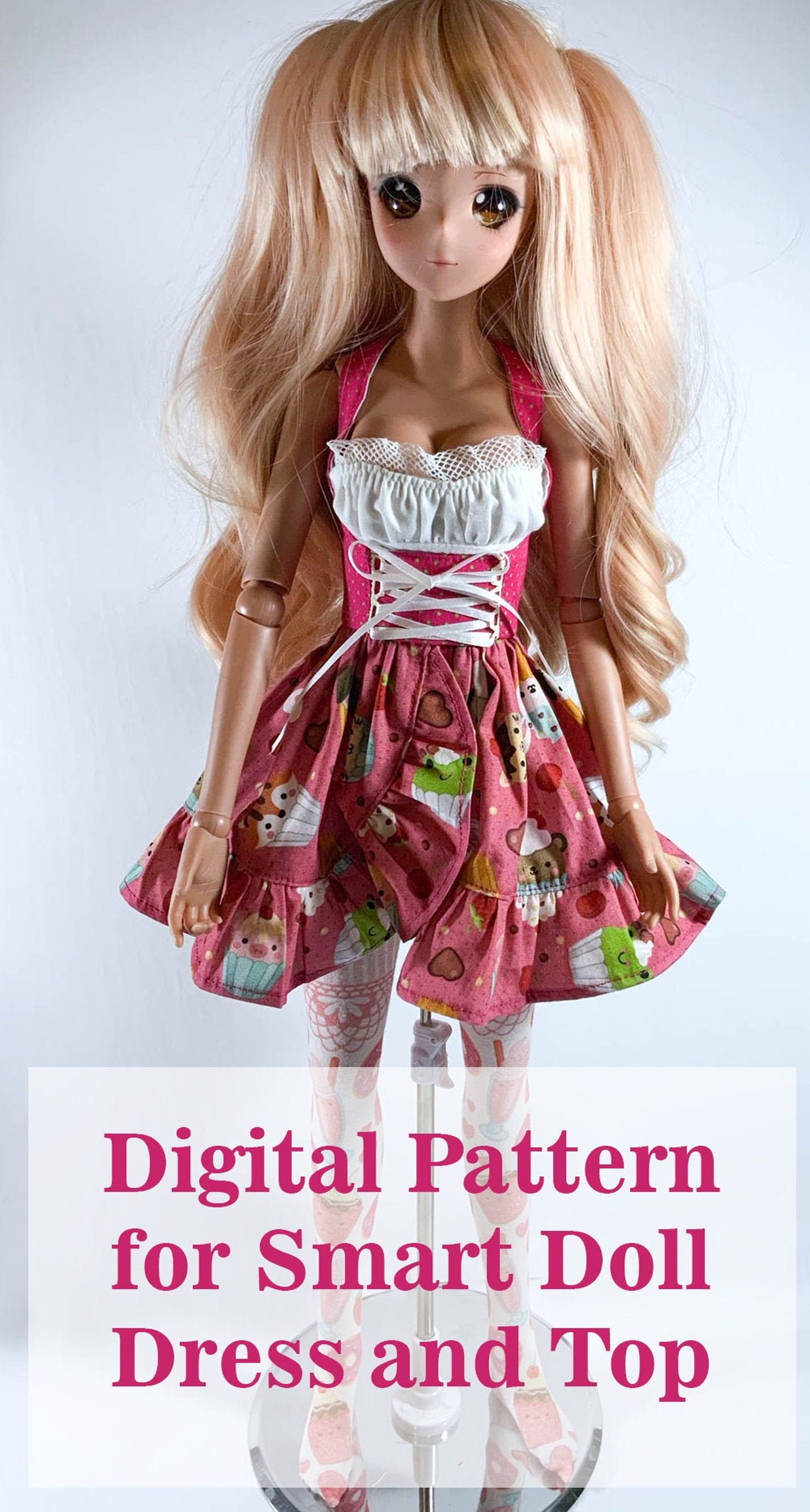 SMART DOLL DRESS and Top Pattern. Digital Download Pattern - Etsy Canada