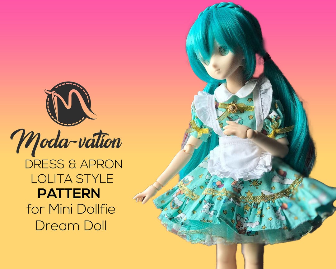 Mini Dollfie Dream PATTERN for 1/4 Doll. Sewing Pattern for MDD ...