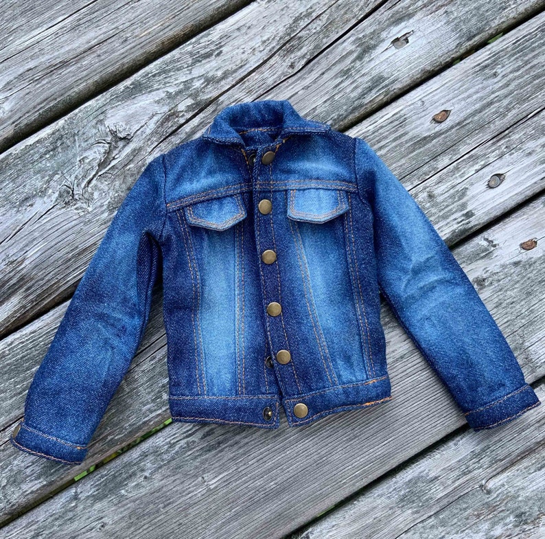DOLL DENIM JACKET Doll Clothes Patterns Pdf Doll Jean | Etsy
