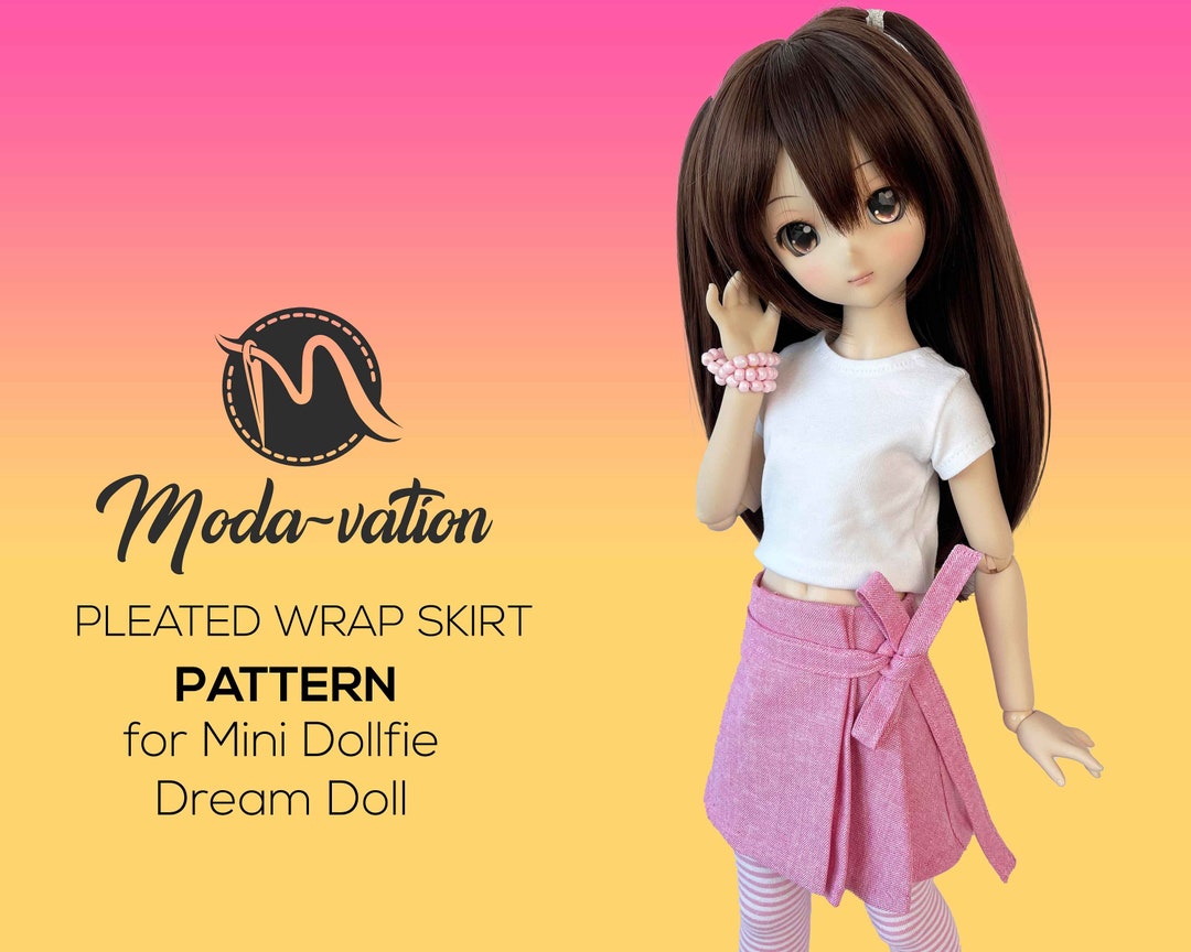 Mini Dollfie Dream Skirt Sewing Pattern. Fits Ruby Red and Wellie ...