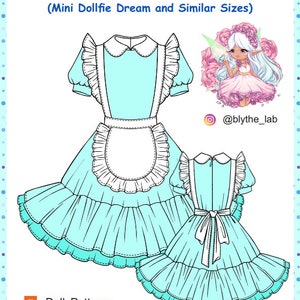 Mini Dollfie Dream PATTERN for 1/4 Doll. Sewing Pattern for MDD ...