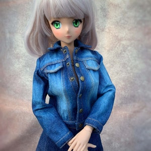 DOLL DENIM JACKET, Doll Clothes Patterns Pdf, Doll Jean Jacket, Smart ...