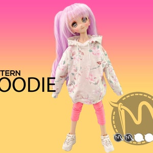 Oversized Hoodie Pattern for Smart Doll, SMD Boys, Diana Dollshe and ...