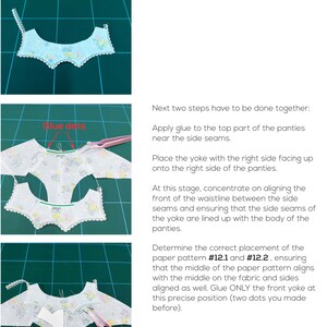 Minifee Doll Lingerie Set Pattern With Lining. Digital Download, Doll Clothes Patterns Pdf ...