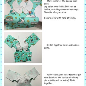 Mini Dollfie Dream PATTERN for 1/4 Doll. Sewing Pattern for MDD ...