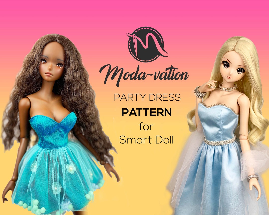 Smart Doll Party Dress PATTERN. Have All Three Sizes Default, Medium ...