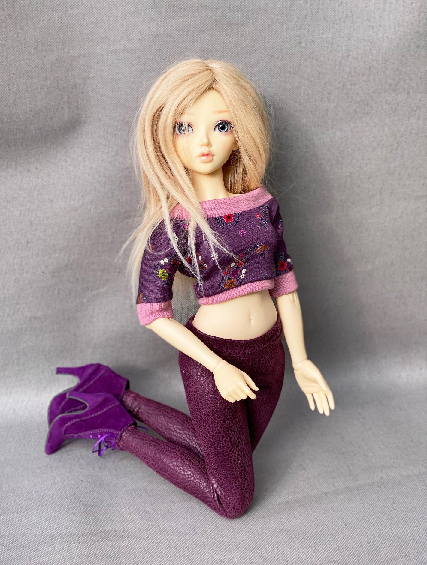 Minifee Doll Clothes Crop Top Pattern Minifee Patterndiy - Etsy