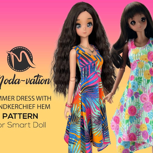 SMART DOLL DRESS and Top Pattern. Digital Download Pattern - Etsy Canada