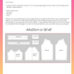 Long Sleeve Raglan Top Sewing Pattern for MDD Side. Mini Dollfie Dream ...