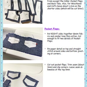 DOLL DENIM JACKET, Doll Clothes Patterns Pdf, Doll Jean Jacket, Smart ...