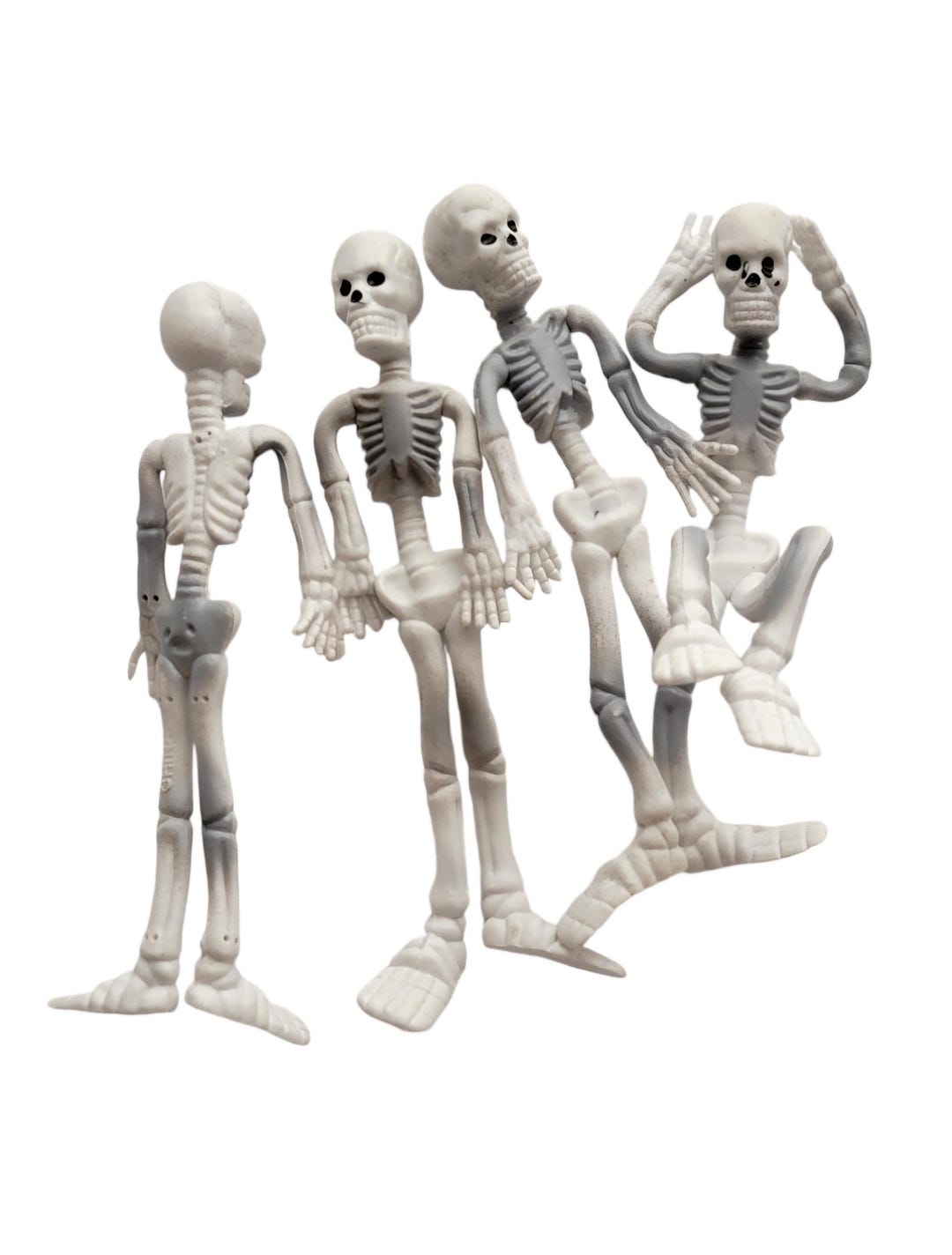 One Vintage Bendy Skeleton 1pc Halloween Toy Posable Bendable 5 Figure ...