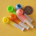 5 Vintage Miniature Plastic Toy Pipes Assorted Colors Mini Novelty ...