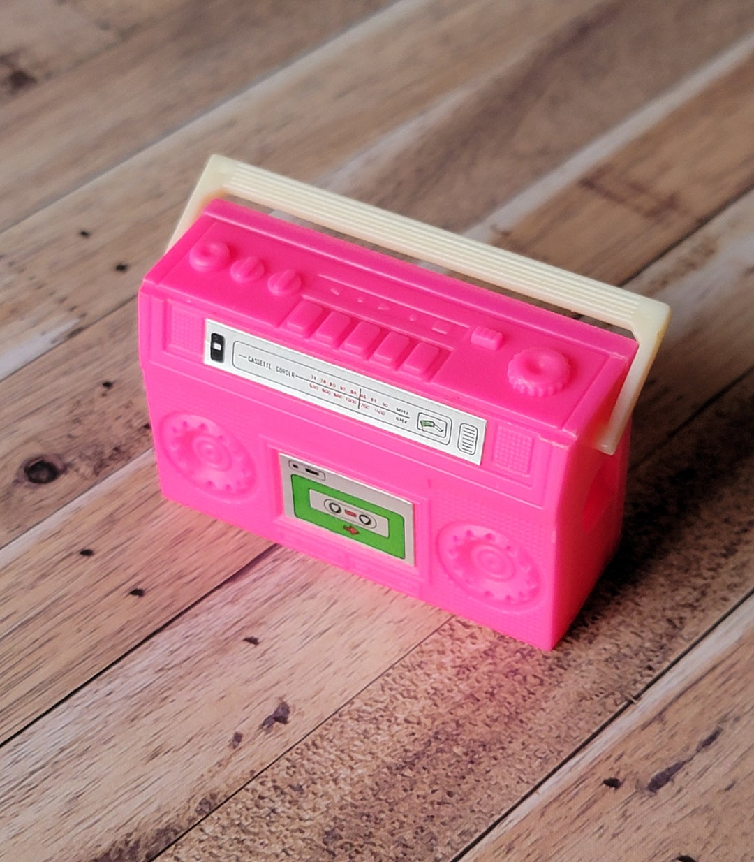 Vintage Boombox Pencil Sharpener Mini Plastic Pink Boom Box Radio ...