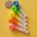 5 Vintage Miniature Plastic Toy Pipes Assorted Colors Mini Novelty ...