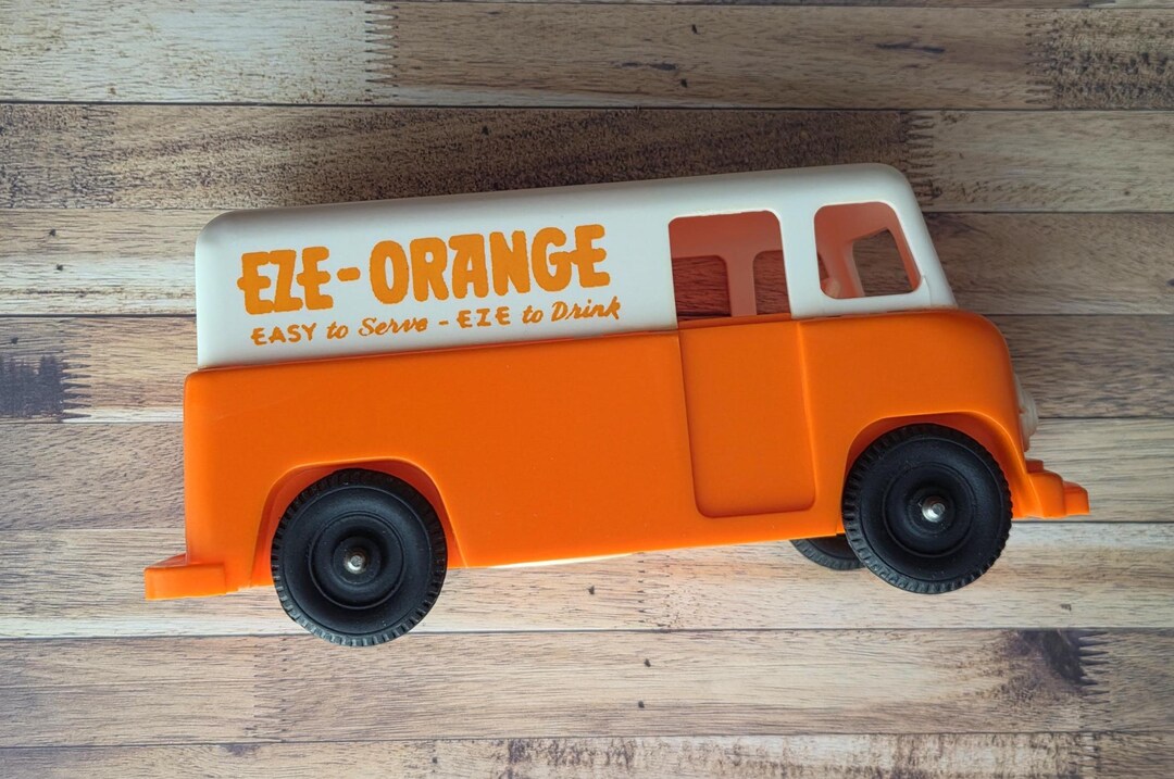 Vintage Eze-orange Big Toy Van Bank Mid-century Fruit Drink Promotional ...