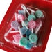18 Miniature Sugared Lollipop Ornaments Tiny Plastic Candy Charms ...