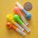 5 Vintage Miniature Plastic Toy Pipes Assorted Colors Mini Novelty ...