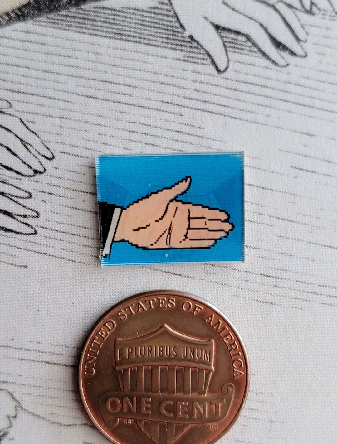 Vintage Lenticular Tiny Vari-vue Hand Shaking Mini Flicker Winky ...