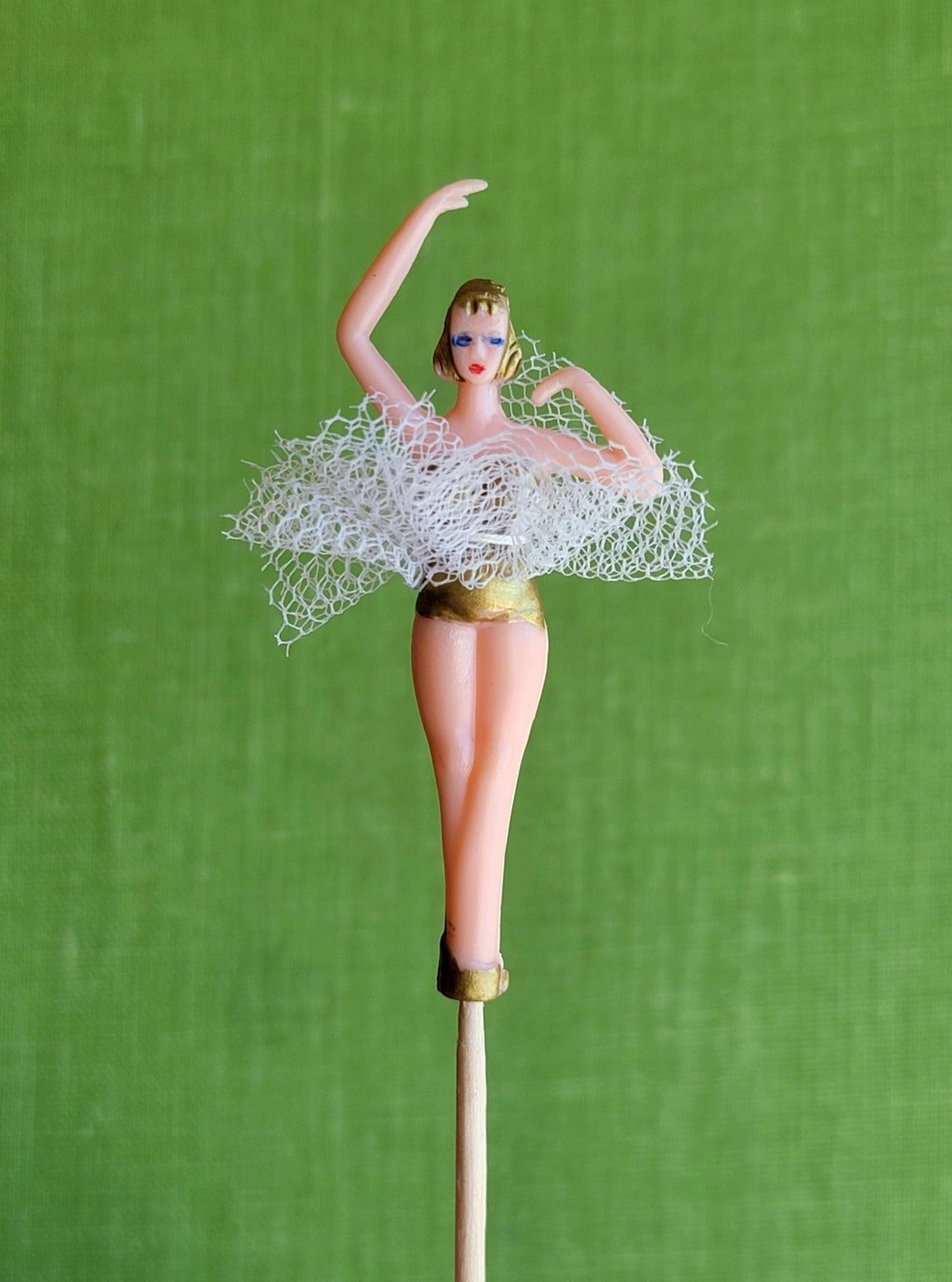 Vintage Jewelry Music Box Replacement Dancer Miniature Plastic ...