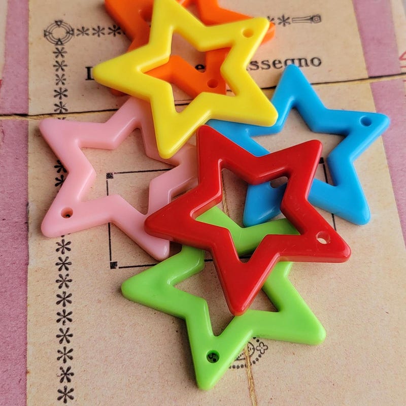 Plastic Star Charms - Etsy