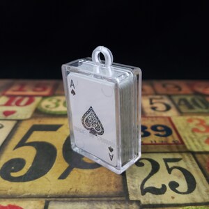 Mini Deck of Cards in Plastic Case Miniature Playing Cards - Etsy