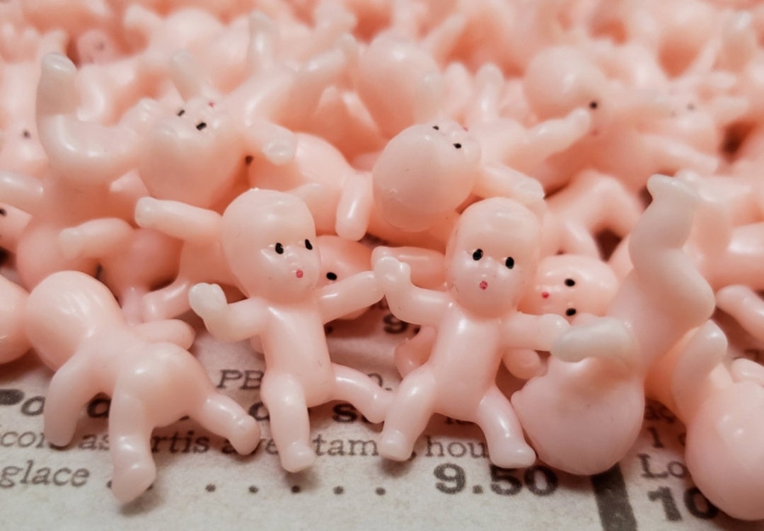 24 Miniature Babies Plastic Baby Minis With Painted Eyes and Mouth ...