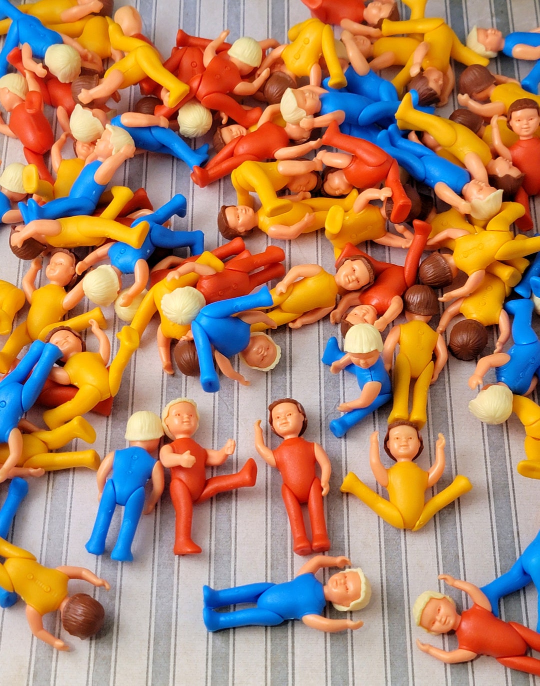 3 Vintage Bruder Miniature Posable Dolls 3pcs Plastic German Toys - Etsy