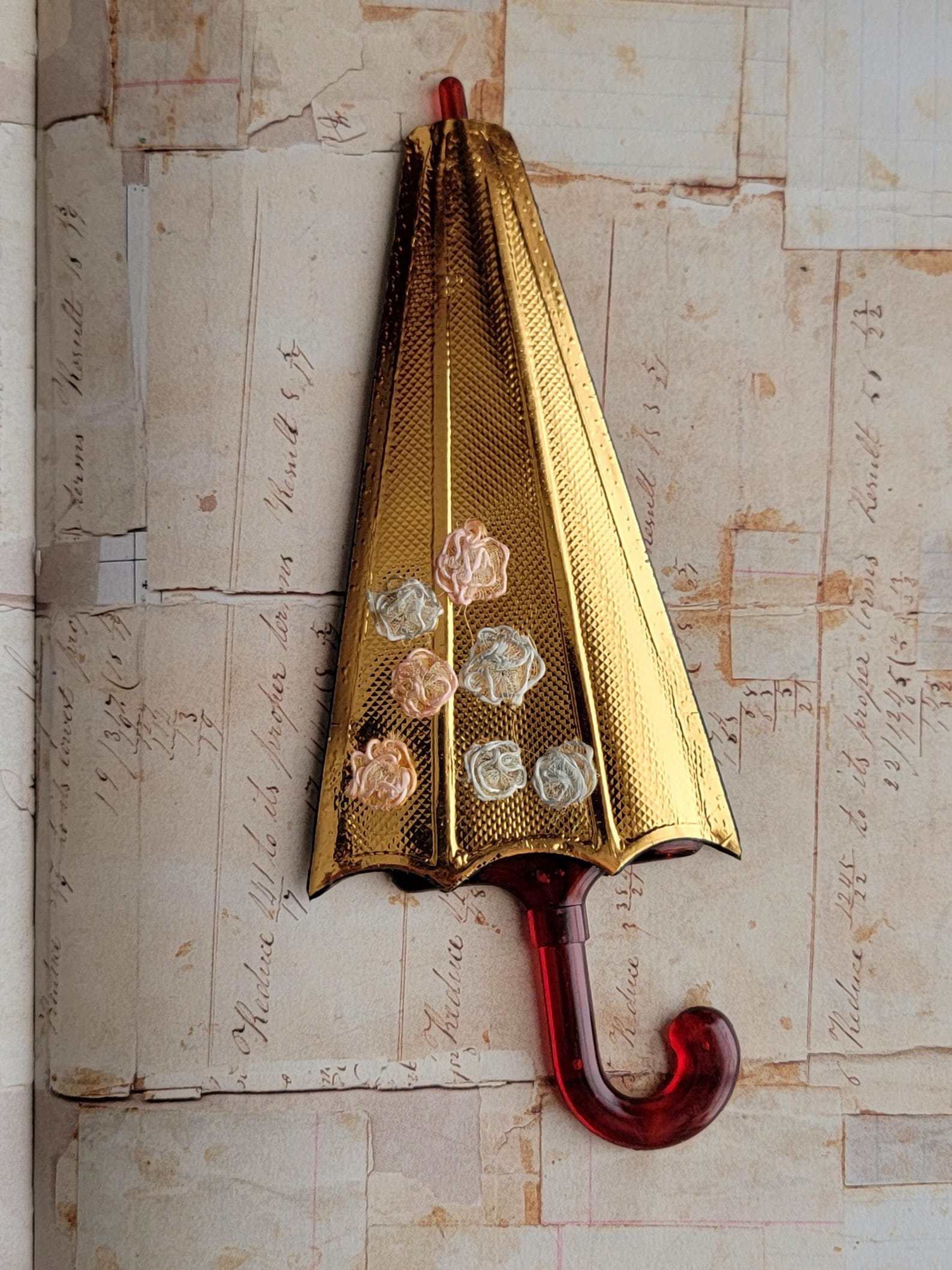 Vintage Umbrella Comb With Sleeve Parasol Shaped Comb With Sleeve 50s ...