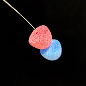 9 Vintage Plastic Gumdrop Beads Blowmold Fake Sugar Coated Spice Drops ...