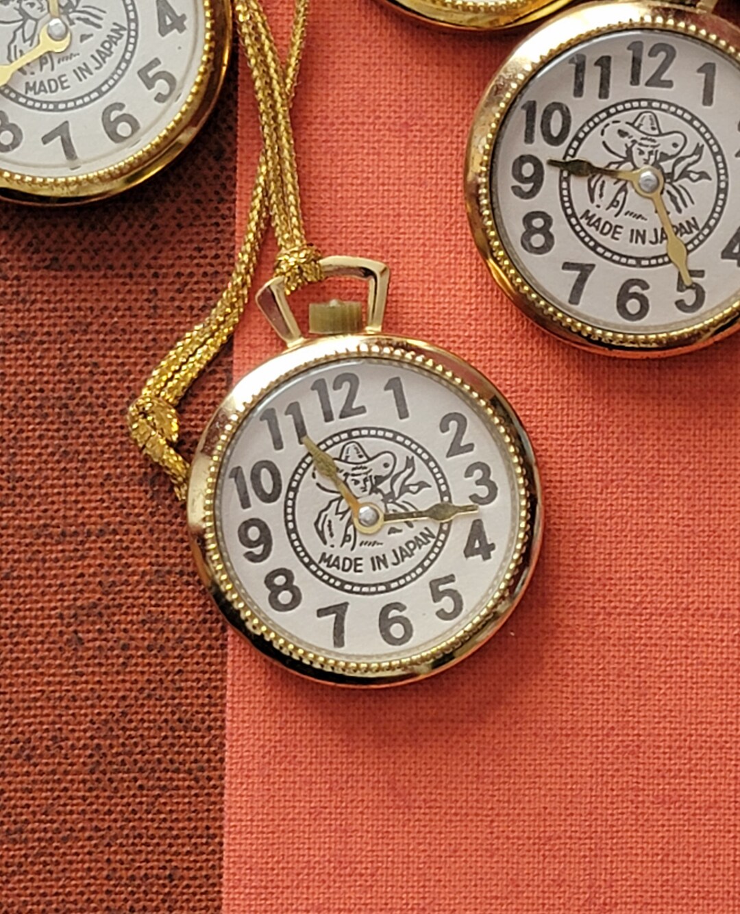 One Vintage Toy Pocket Watch 1pc Japan Tin Paper Plastic Play Pretend ...